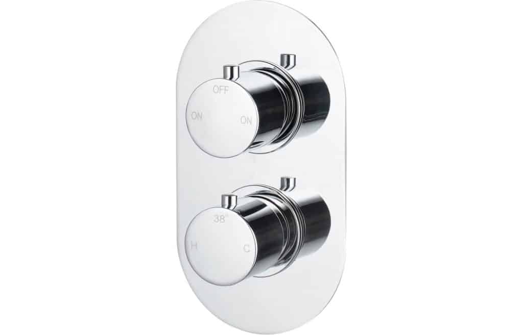 Astro Thermostatic Twin Shower Valve - Two Outlet - MPH