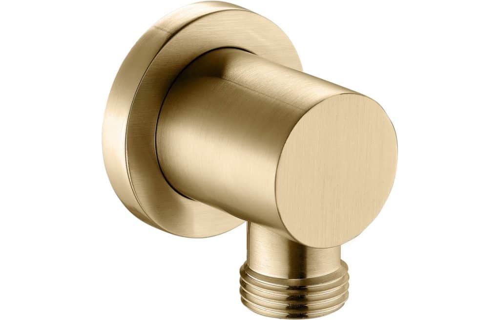 Wall Outlet Elbow - Brushed Brass - MPH