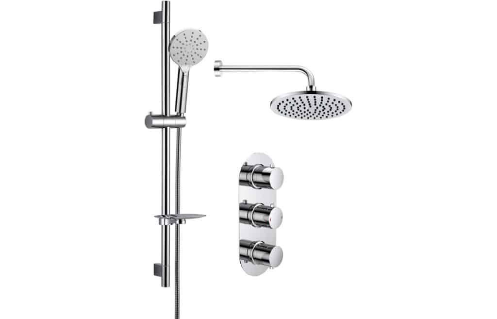 Astro Shower Pack Four - Triple Two Outlet w/Riser & Overhead Kit - MPH