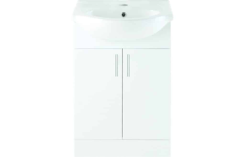 Vista 560mm Basin Unit & Basin - White Gloss - MPH
