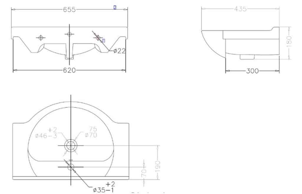 Vista 650mm Basin Unit & WC Unit Pack - White Gloss - MPH