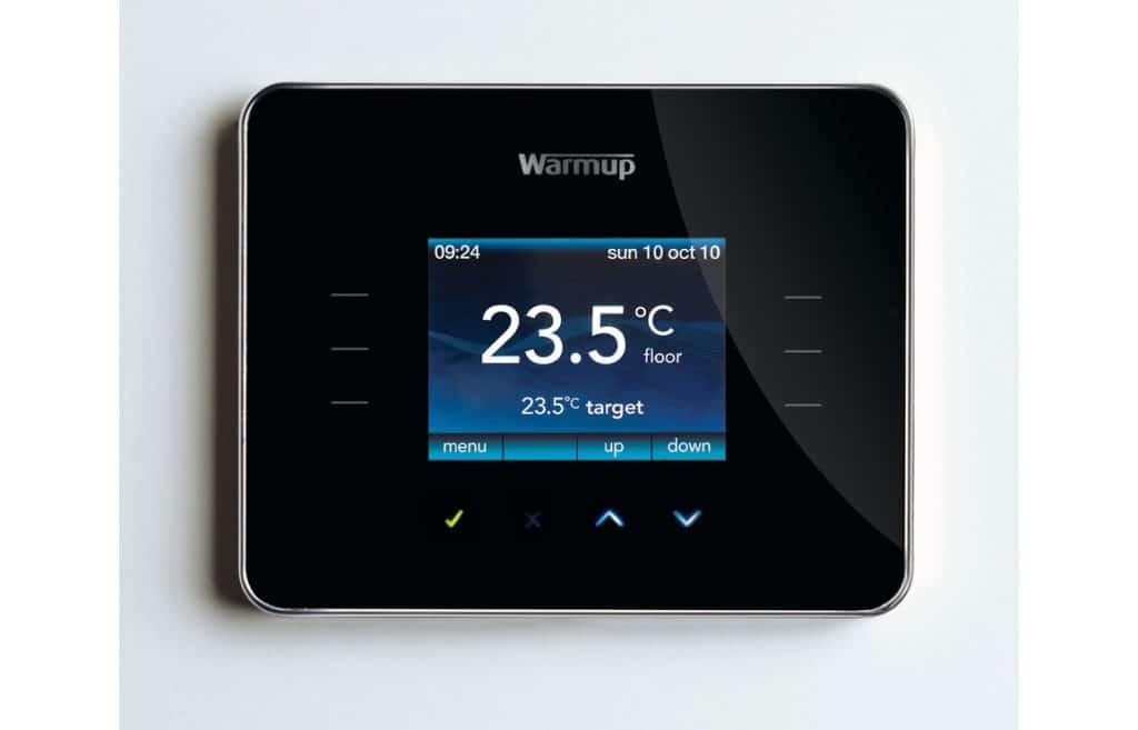 Warmup 3iE Energy-Monitoring Programmable Thermostat - Black - MPH