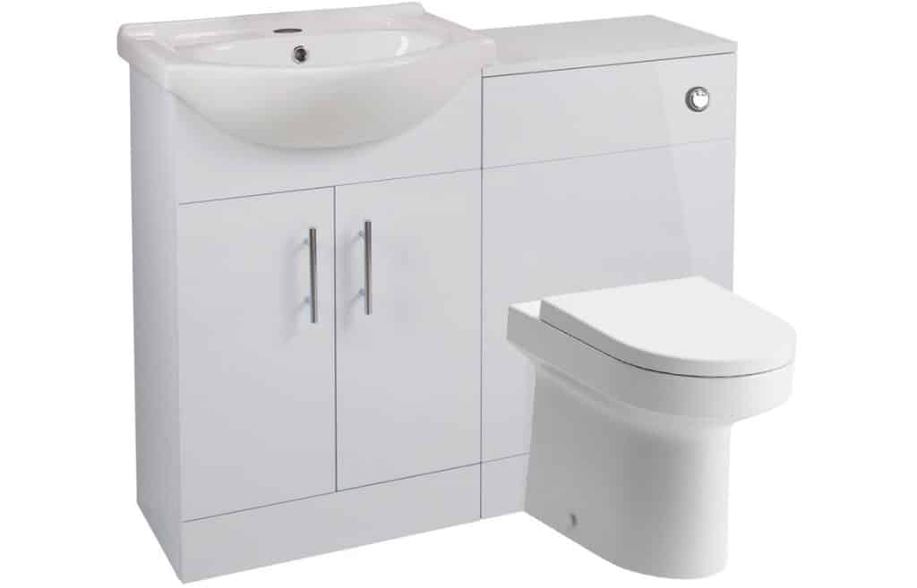 Vista 650mm Basin Unit & WC Unit Pack - White Gloss - MPH
